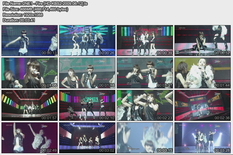Ryan814: 2NE1 - Fire [HD-KBS2 2009.06.12] [ts/466M]